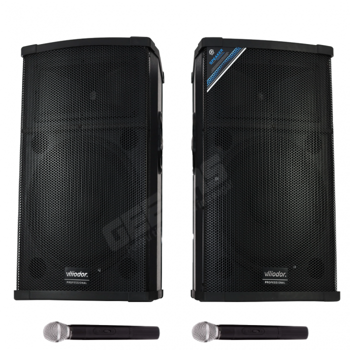 Set Boxe Active Profesionale 2005 900W, Subwoofer 15 INCH, Bluetooth ...