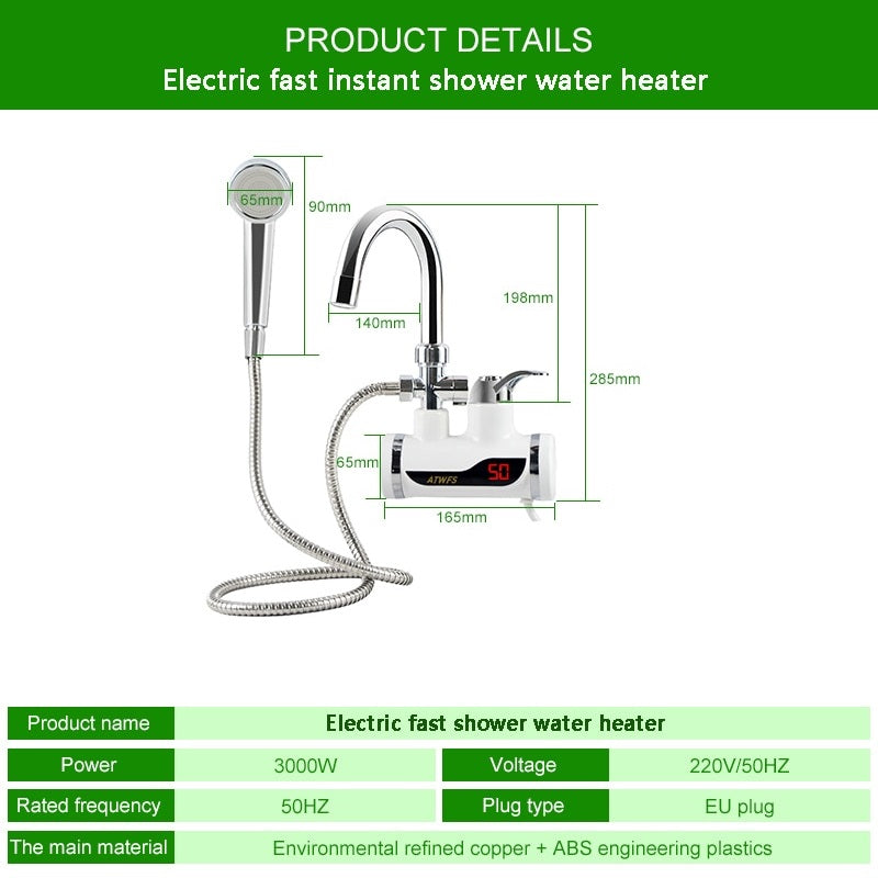 Robinet Electric pentru Apa Calda, Instant Heater cu Sistem de Dus ...